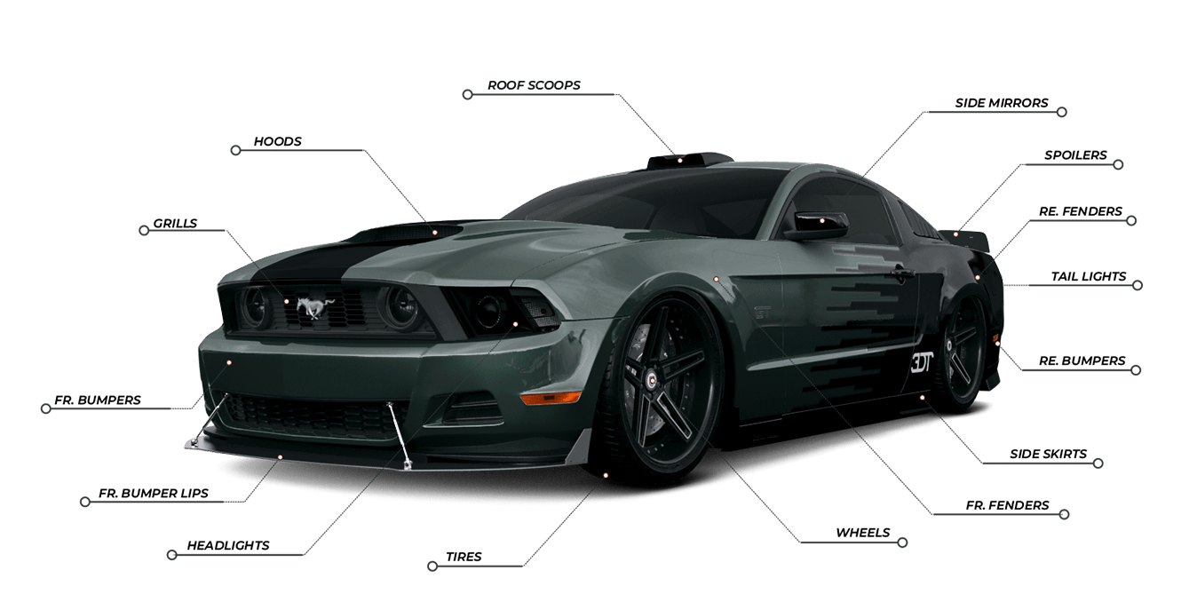 Ford Mustang 2010-2012 | 3DTuning - probably the best car configurator!